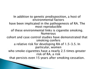 Rheumatoid arthritis | PPTX