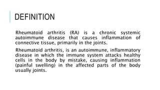 Rheumatoid arthritis | PPTX