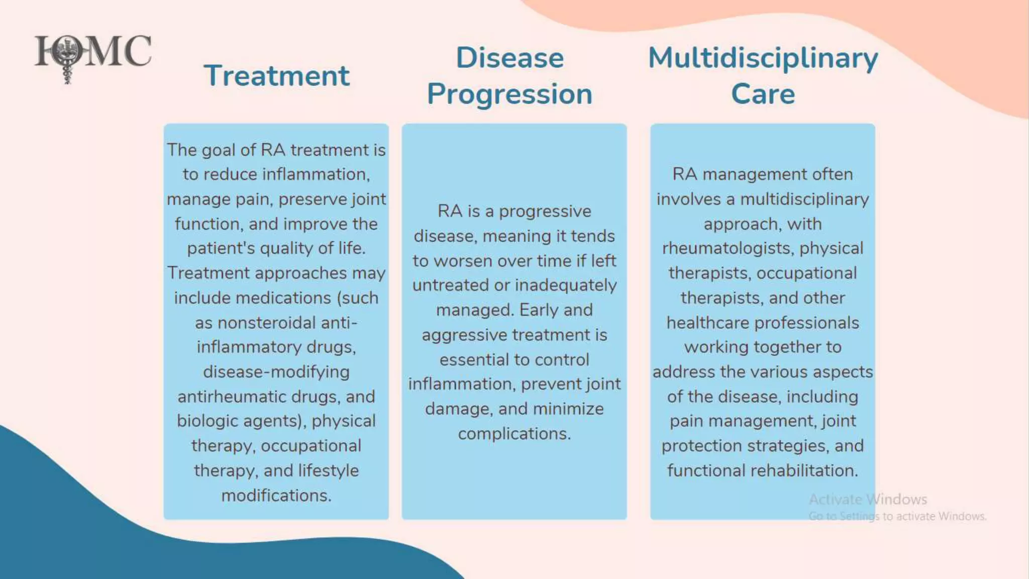 Rheumatoid Arthritis by IOMC | PPTX