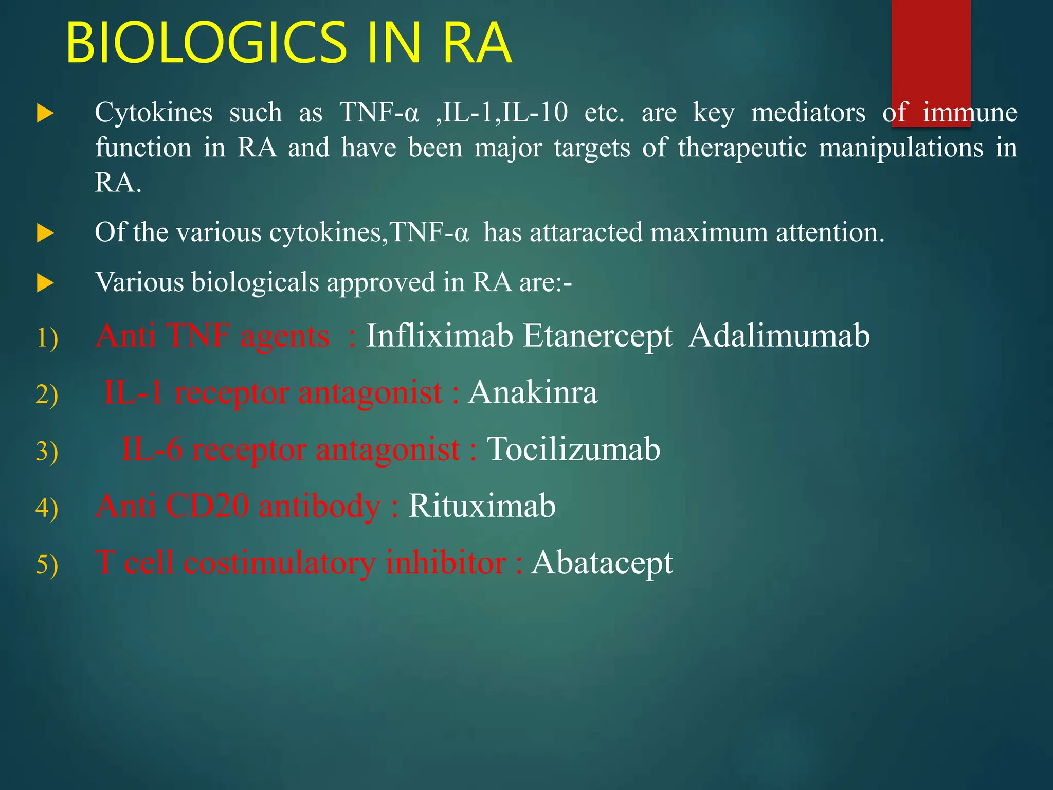 Rheumatoid Arthritis for Medical and Pharmacy Students | PPT