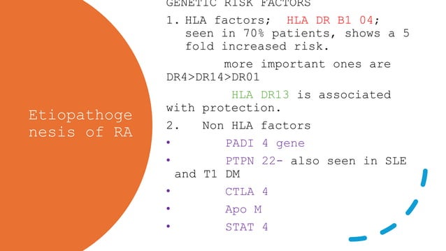 rheumatoid arthritis, environmental factors,genetic factors, diagnostic tools,.pptx