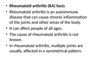 Rheumatoid arthritis.pptx for nursing students | PPTX