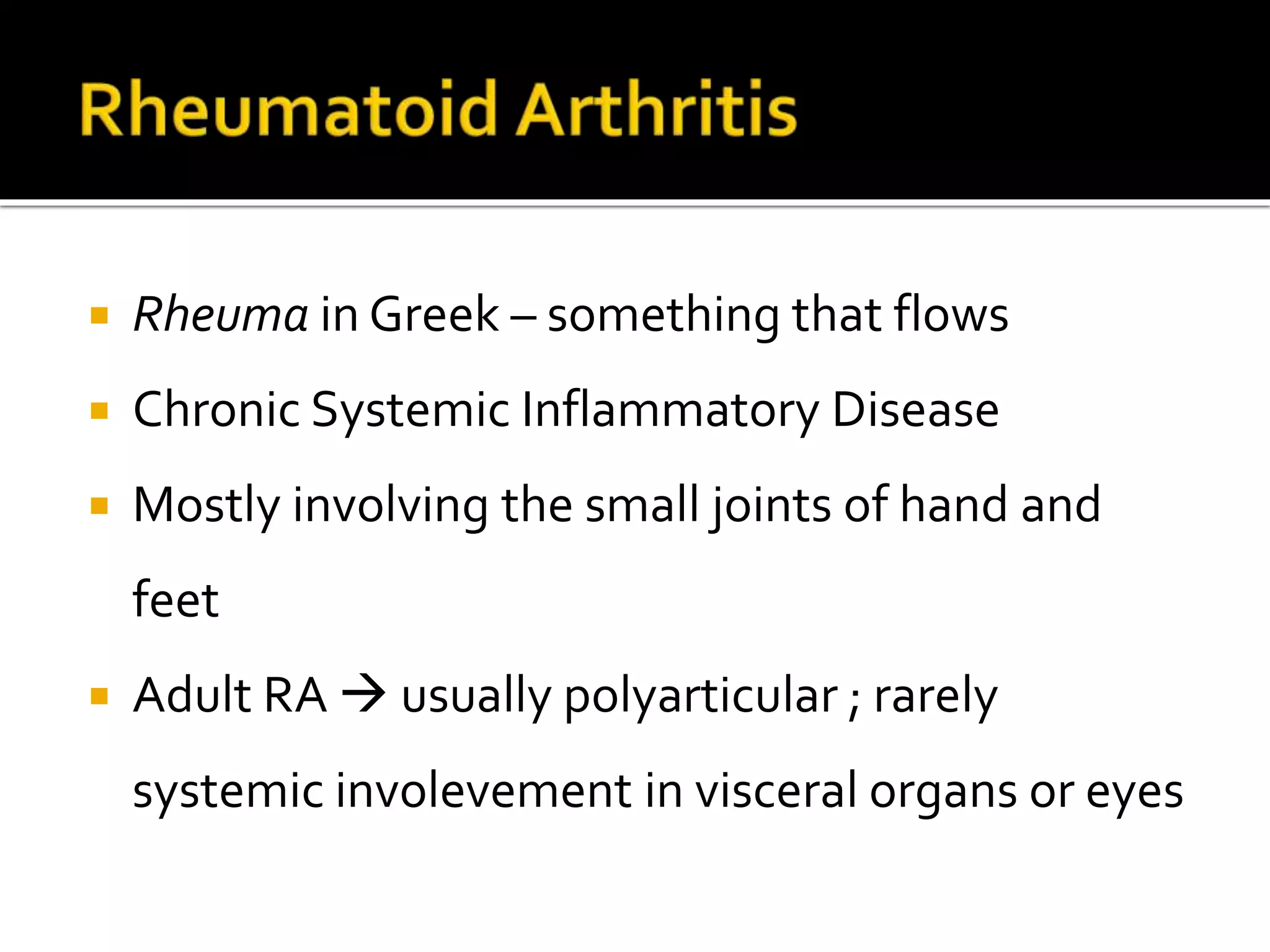 Rheumatoid arthritis hand | PPTX