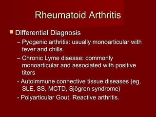 Rheumatoid arthritis11 copy | PPT