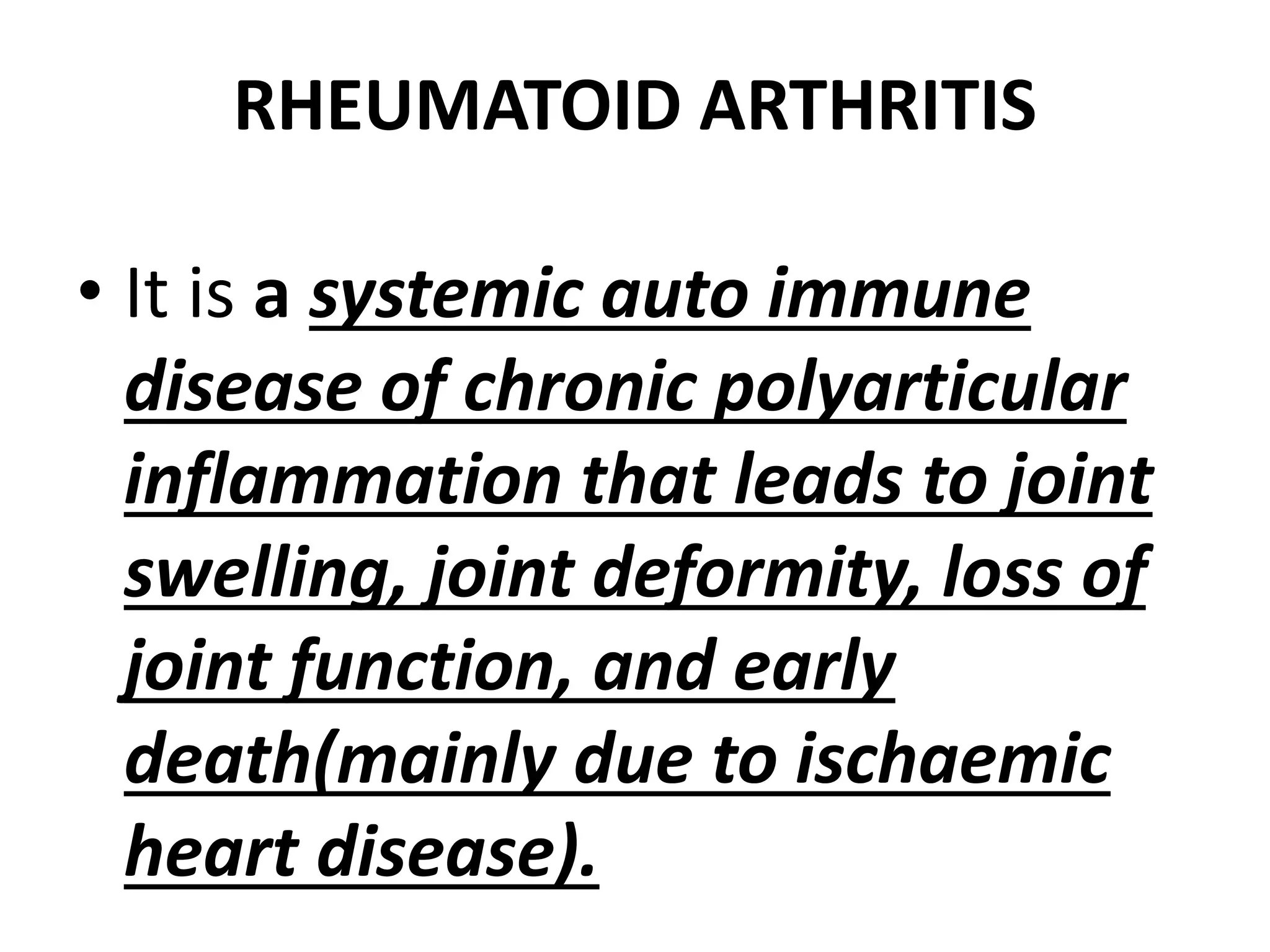 Rheumatoid arthritis | PPTX