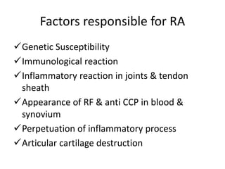 Rheumatoid arthritis | PPTX