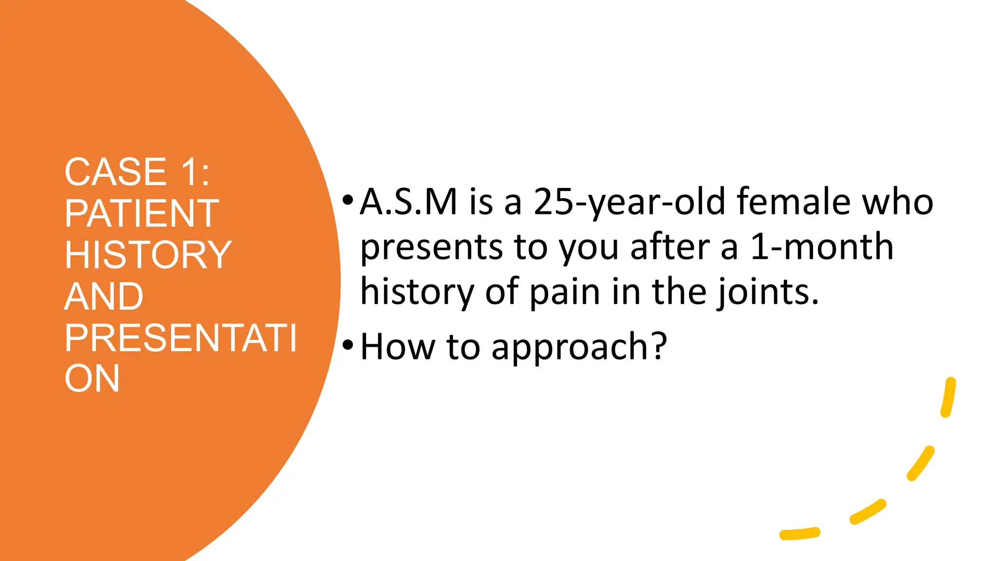 Rheumatoid arthritis Part 1, case based approach with application of ...