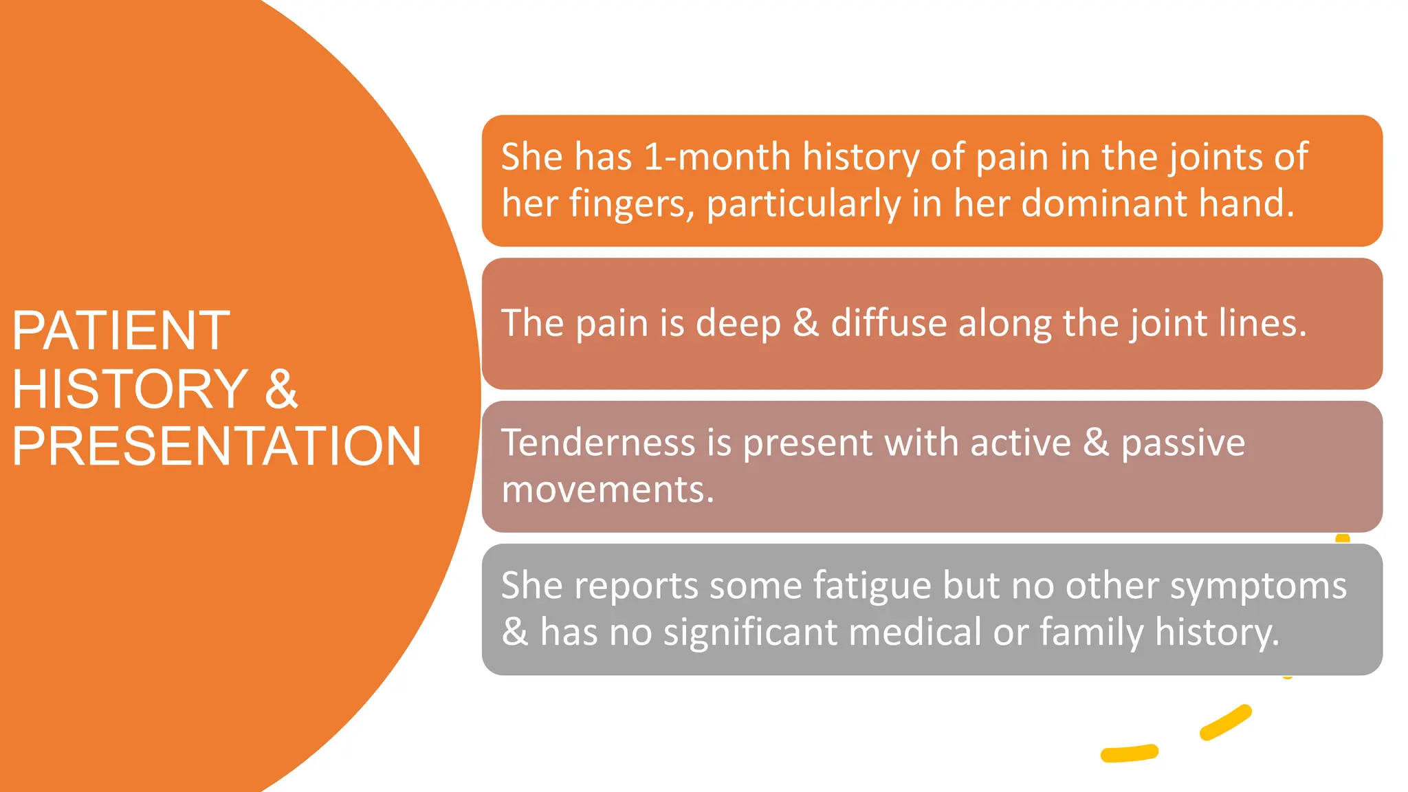 Rheumatoid arthritis Part 1, case based approach with application of ...