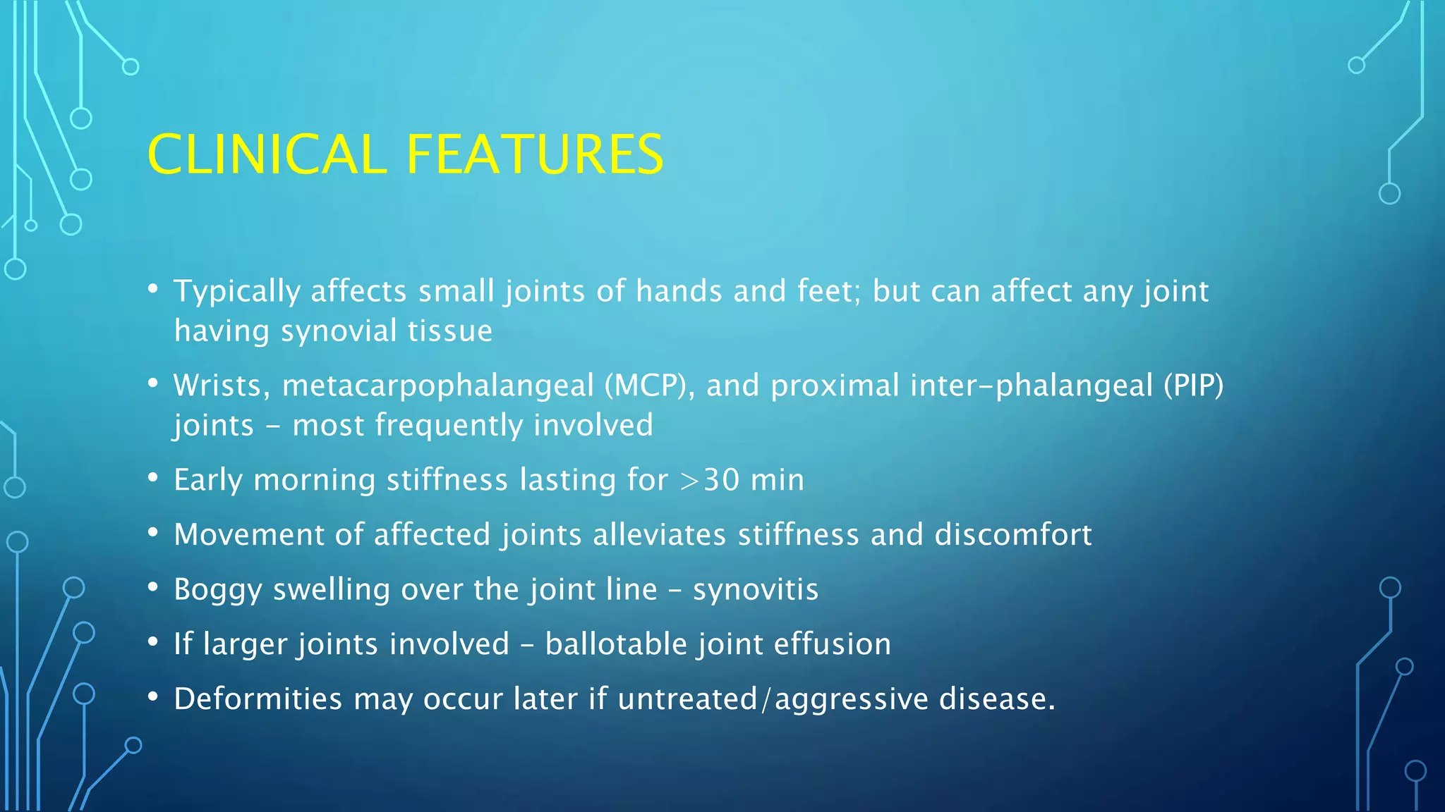 Rheumatoid arthritis ckr part 1 | PPTX