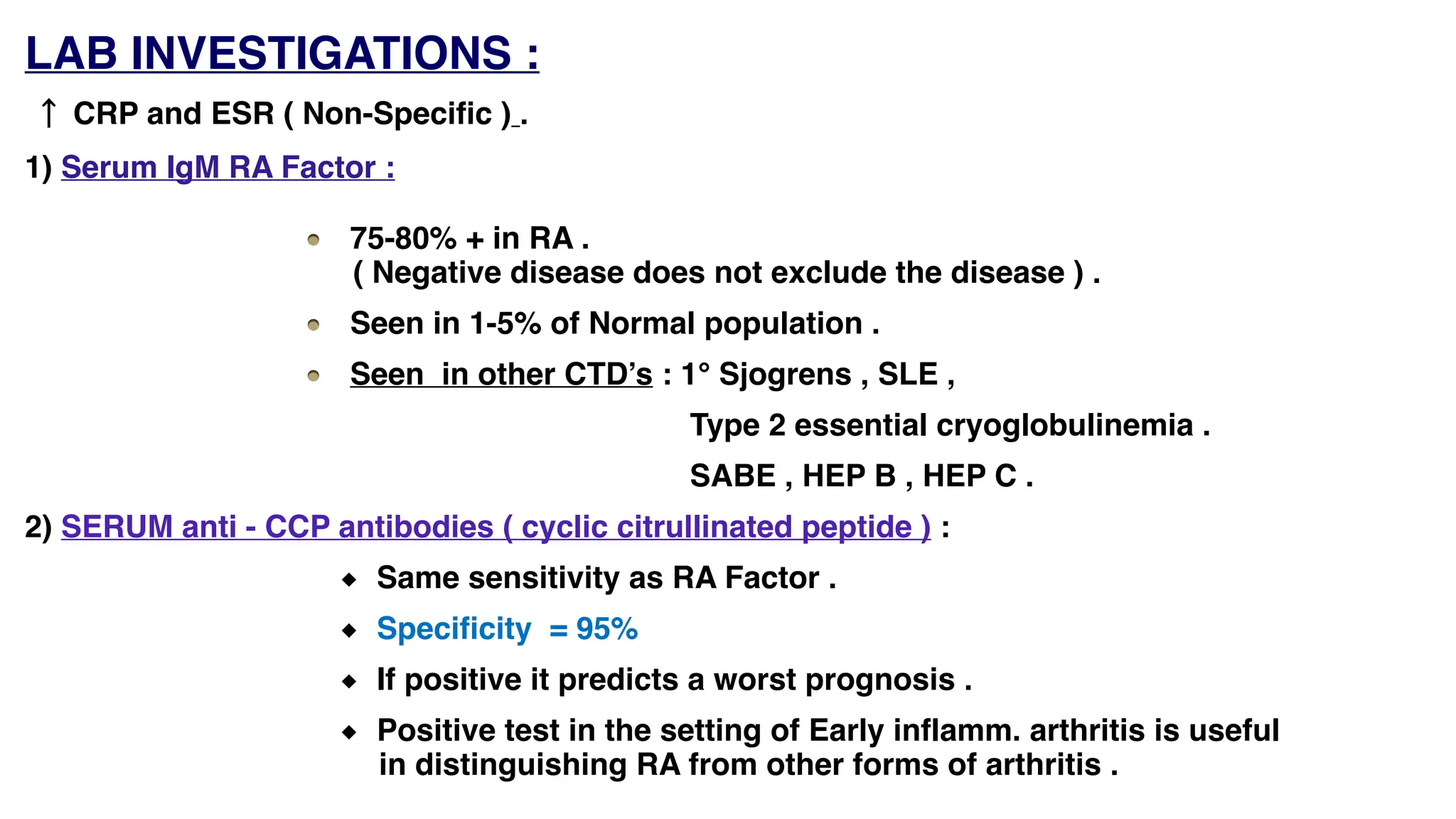 Rheumatoid arthritis ppt ( Ref : Harrisons principles of Internal ...