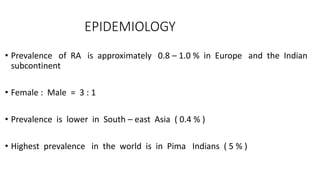 Rheumatoid arthritis | PPTX