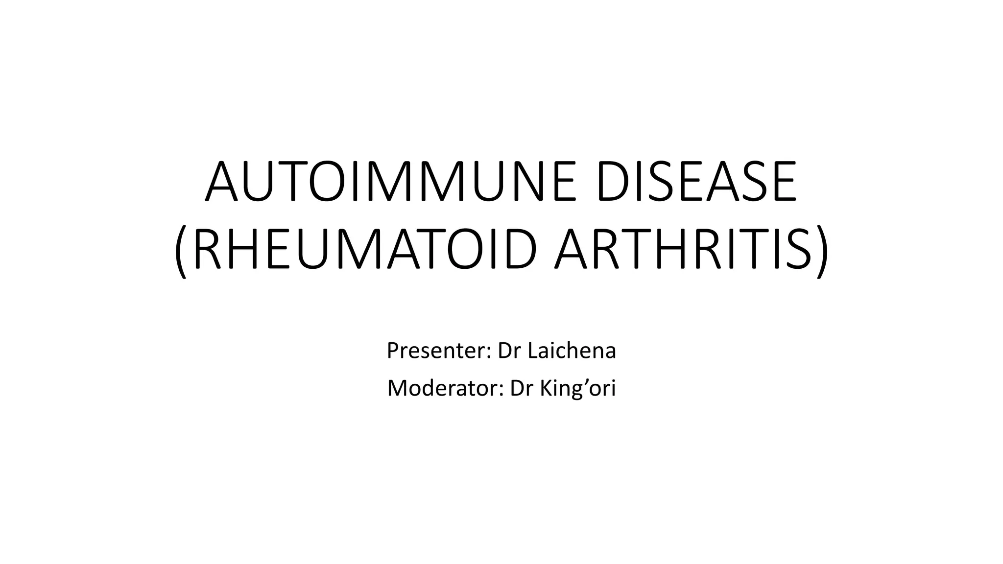 Rheumatoid arthritis pdf | PPT
