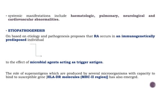 Rheumatoid arthritis _RDP | PPT