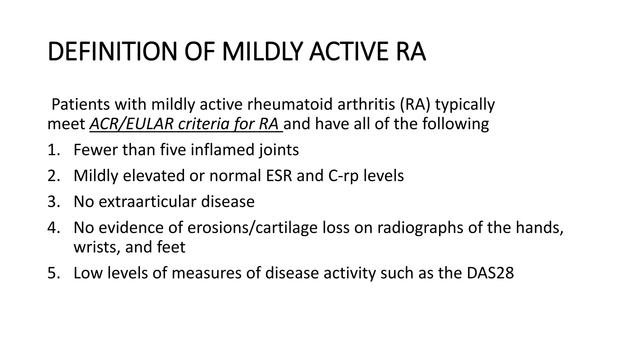 Rheumatoid arthritis treatment | PPTX