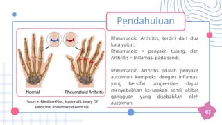 Rheumatoid Arthritis: Autoimun, Inflamasi Sendi, dan Kerusakan ...