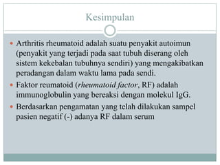 Rheumatoid factor | PPTX