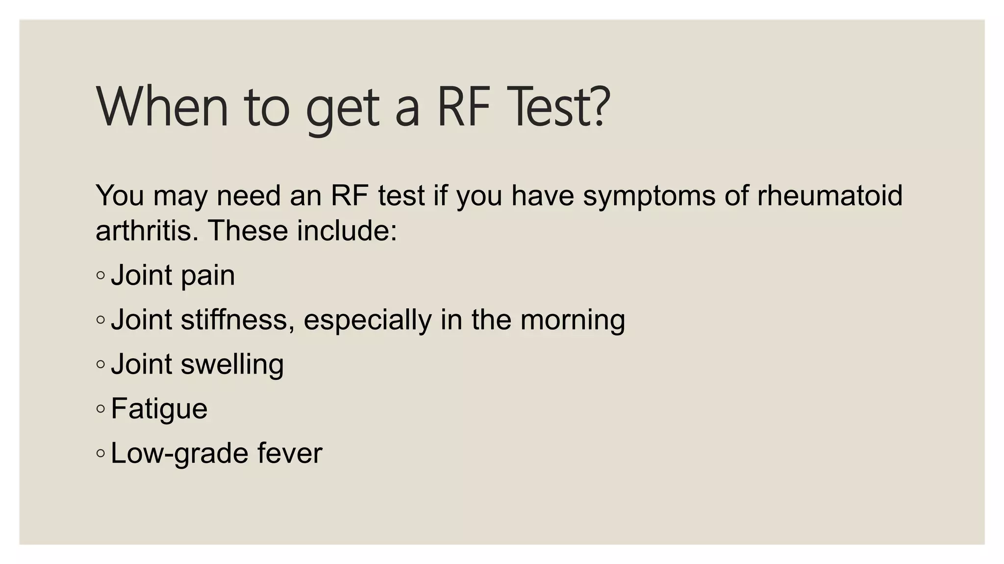 Rheumatoid factor and anti-ccp | PPTX
