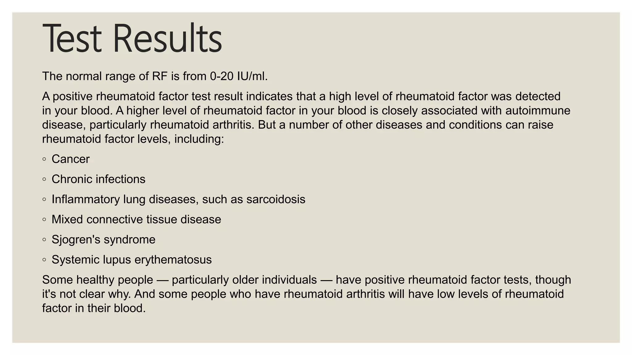 Rheumatoid factor and anti-ccp | PPTX
