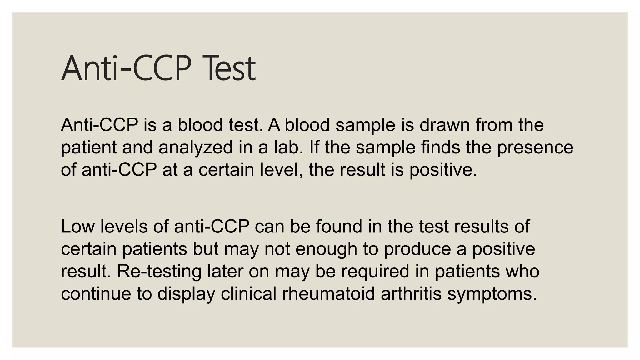 Rheumatoid factor and anti-ccp | PPTX