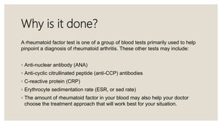 Rheumatoid factor and anti-ccp | PPTX