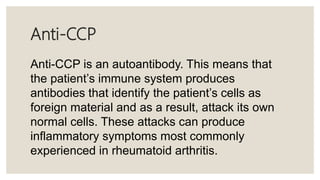 Rheumatoid factor and anti-ccp | PPTX