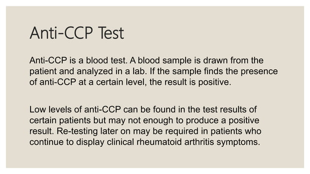 Rheumatoid factor and anti-ccp | PPTX | Diseases and Conditions ...