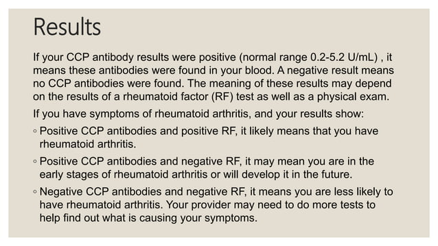 Rheumatoid factor and anti-ccp | PPTX | Diseases and Conditions ...