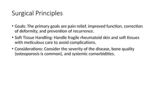 Rheumatoid Forefoot and Complex Reconstruction.pptx