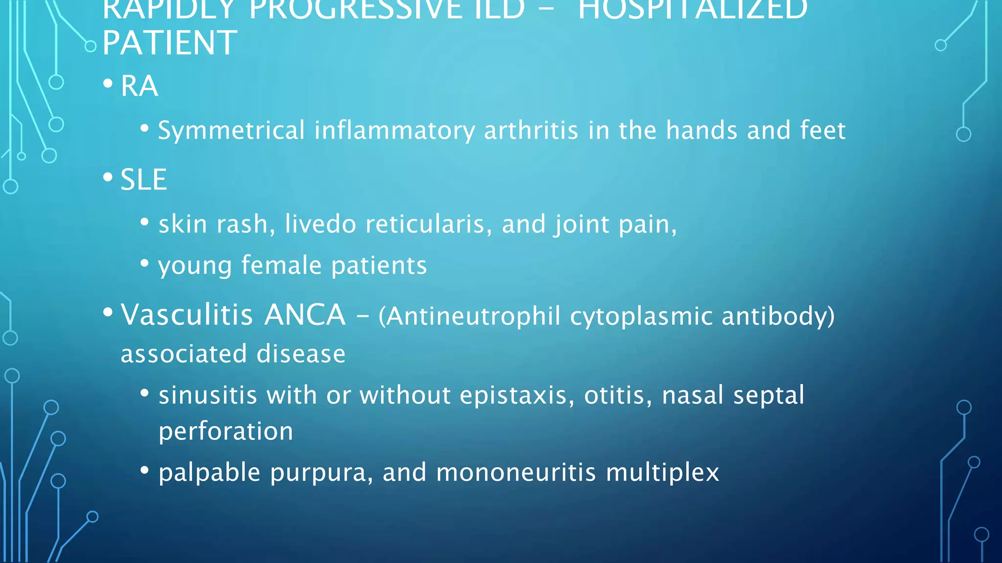Inflammatory Arthritis HRCT Chest | PPTX