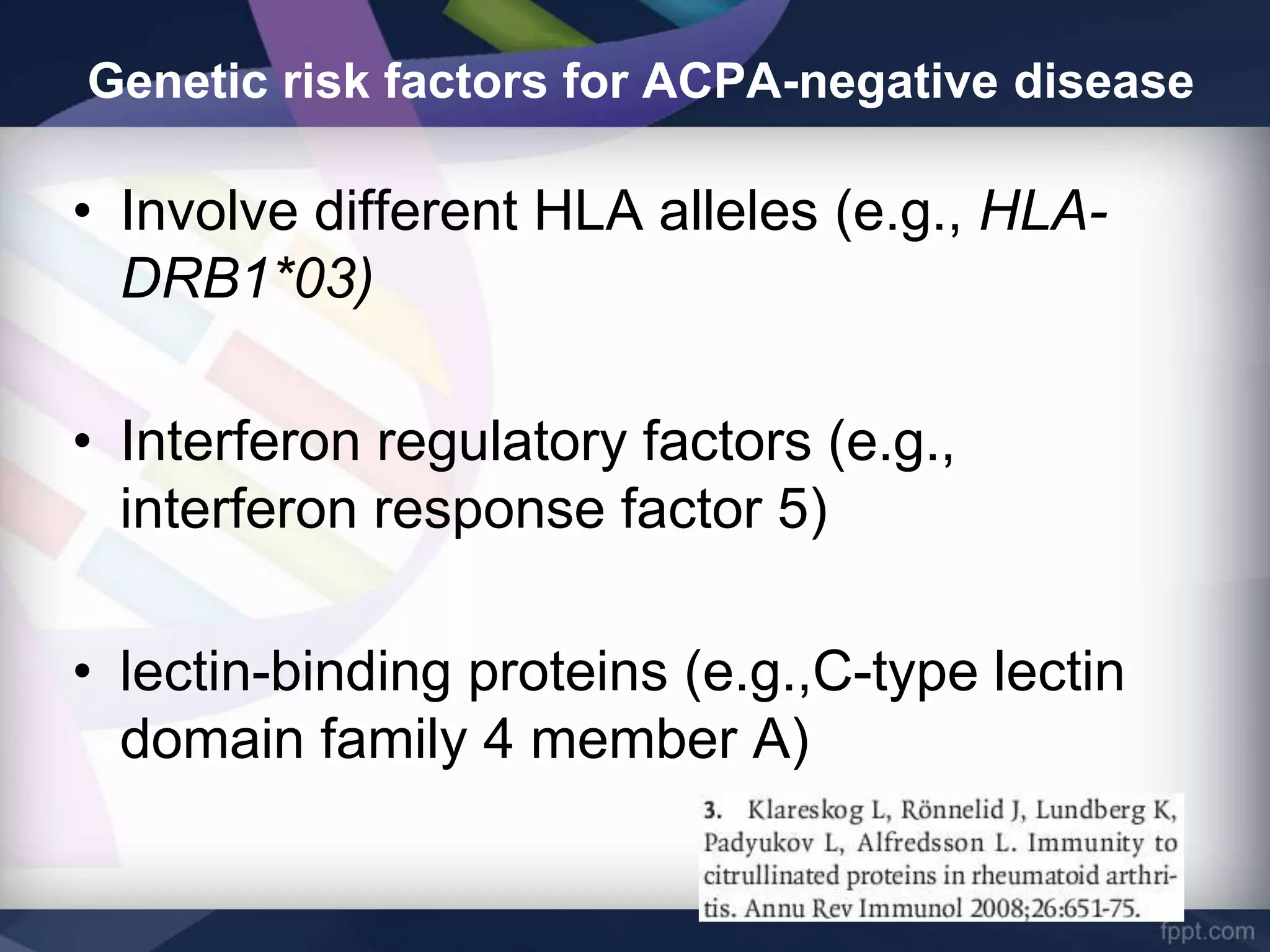 Rheumatoid arthritis pathogenesis | PPTX
