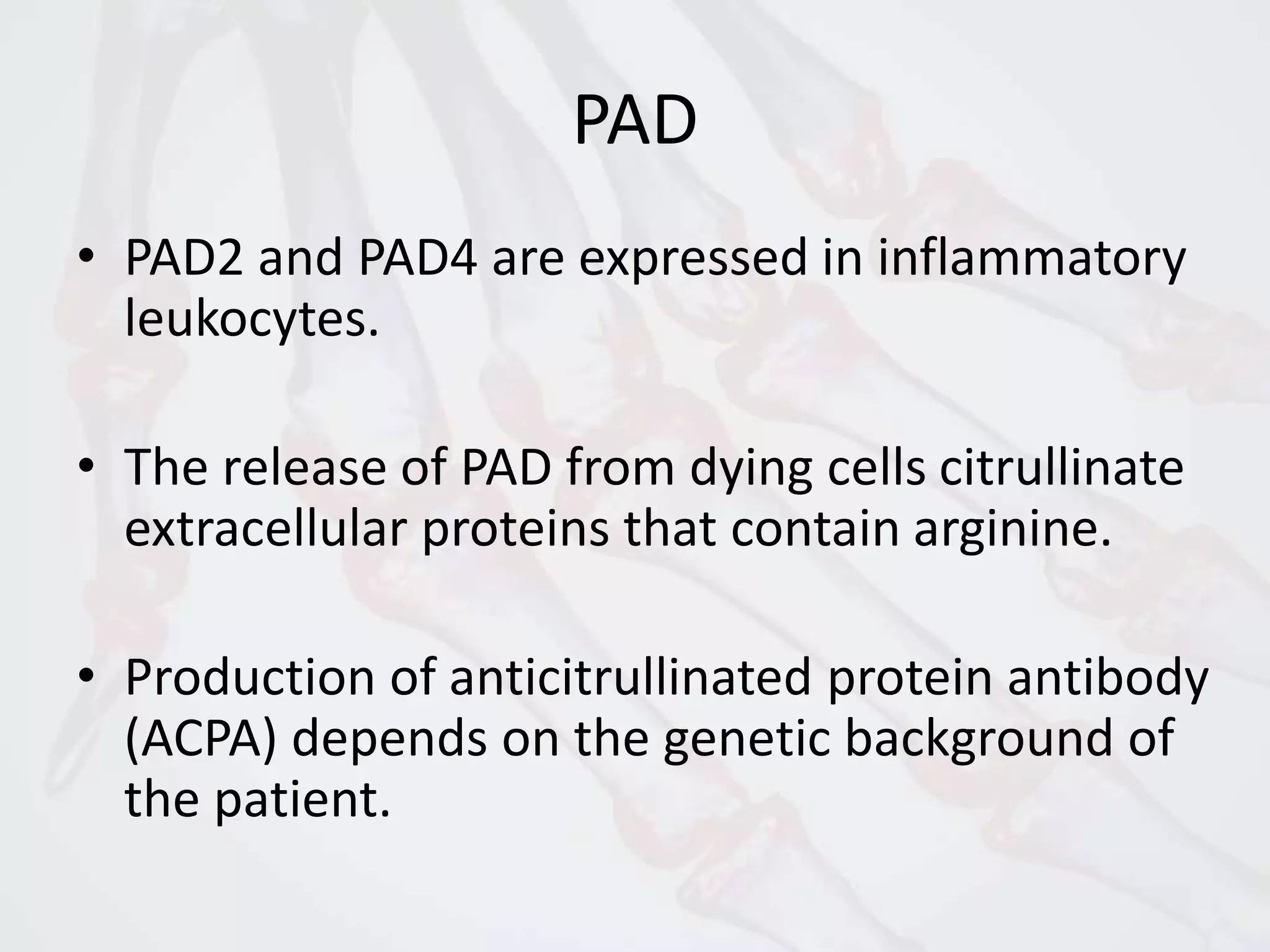 Rheumatoid arthritis pathogenesis | PPTX