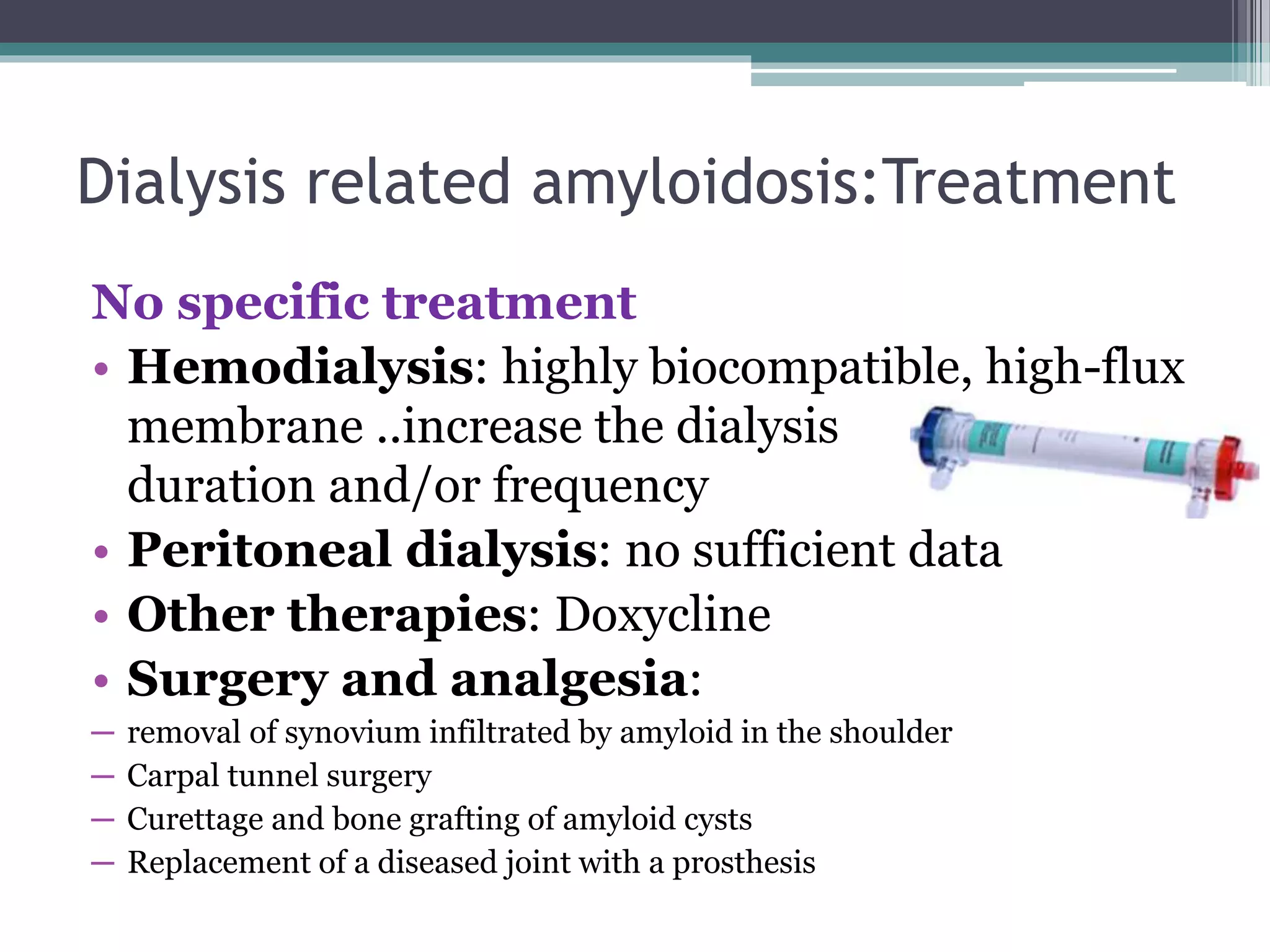 Rheumatological aspects in hemodialysis | PPTX