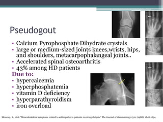 Rheumatological aspects in hemodialysis | PPTX