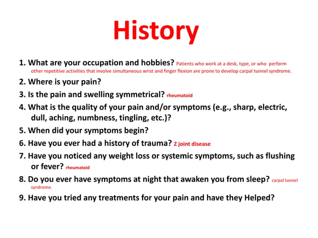 Rheumatological examination | PPTX