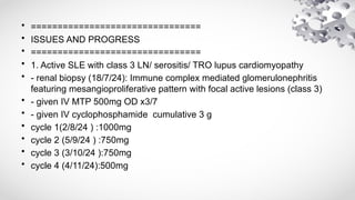active sle with lupus nephritis from rau | PPT