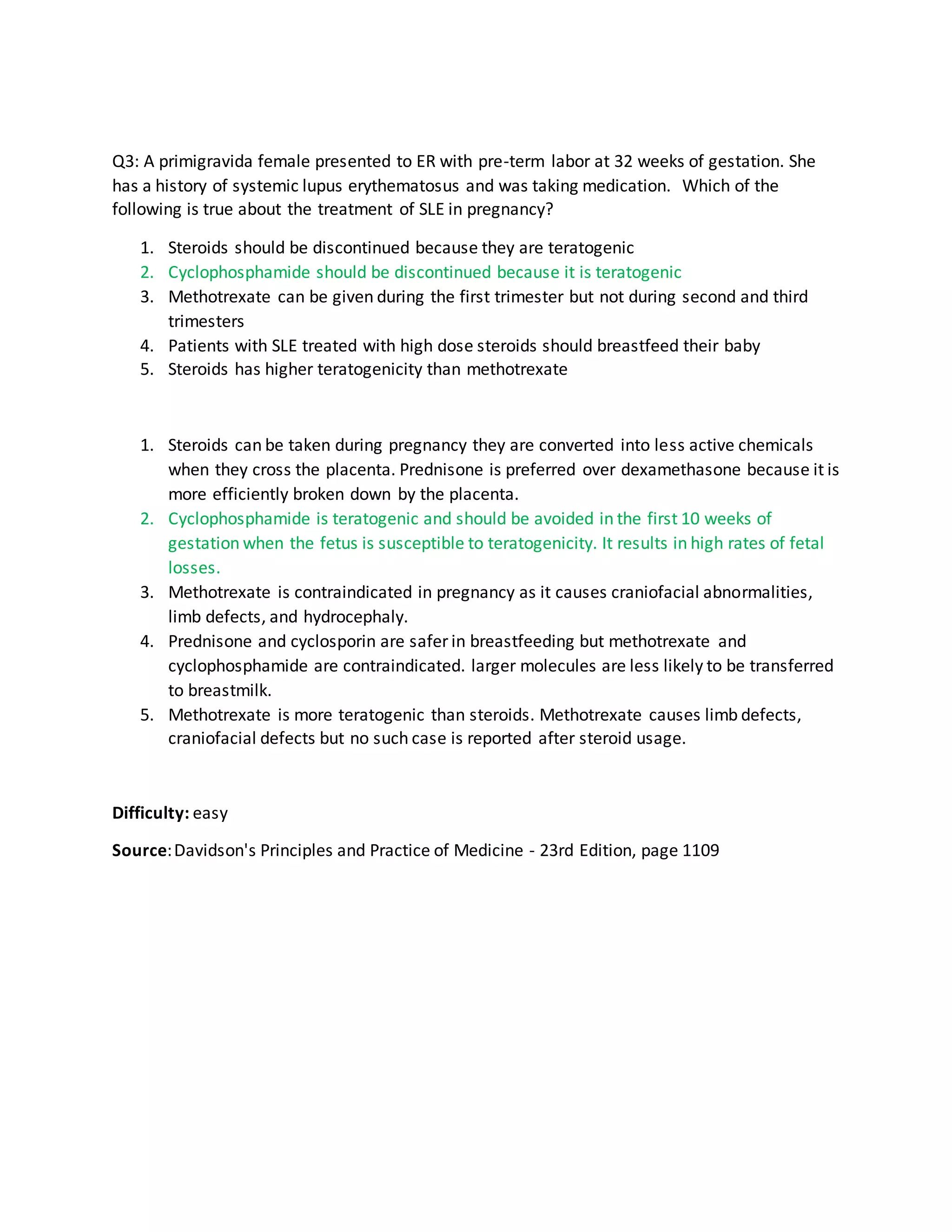 Rheumatology MCQs Practice questions with explanation | DOCX