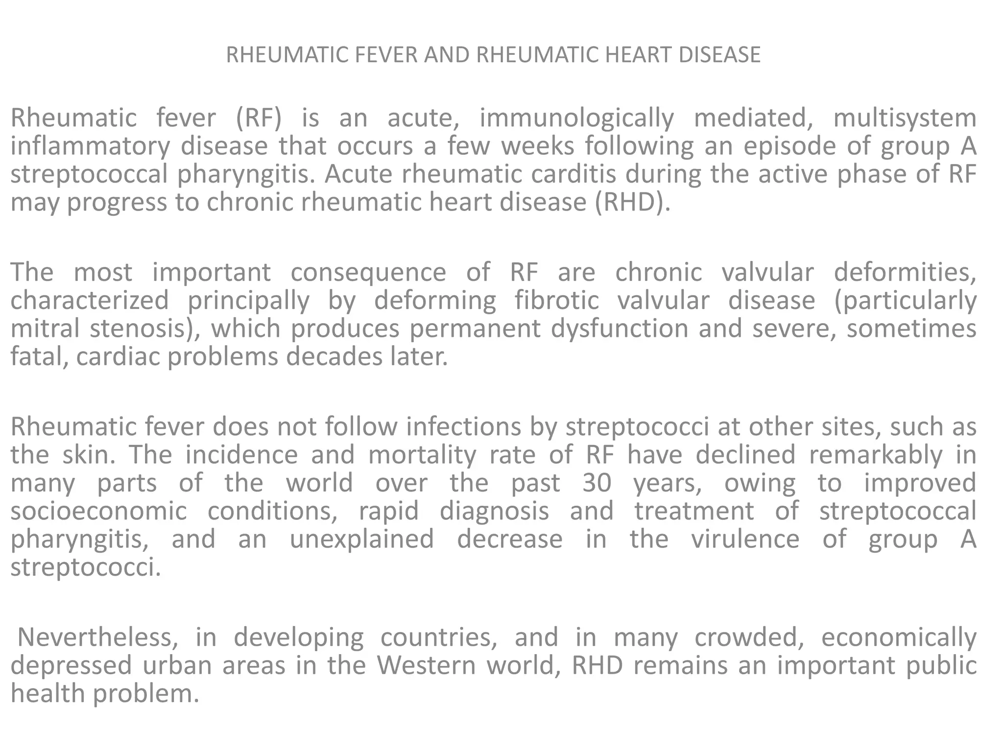 Rheuumatic heart disese | PPTX | Heart and Cardiovascular Diseases ...