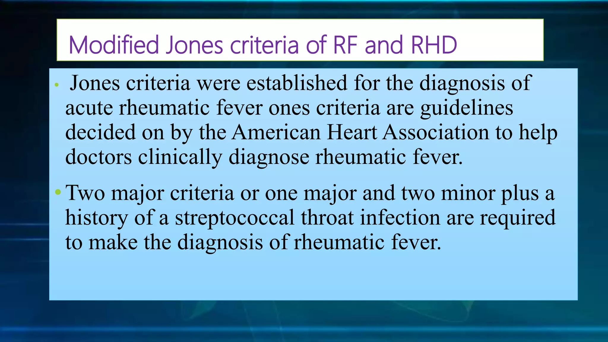 RHEUMATIC FEVER AND RHEUMATIC HEART DISEASE | PPTX