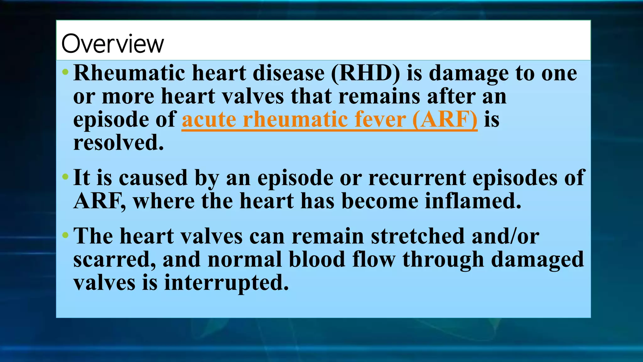 RHEUMATIC FEVER AND RHEUMATIC HEART DISEASE | PPTX