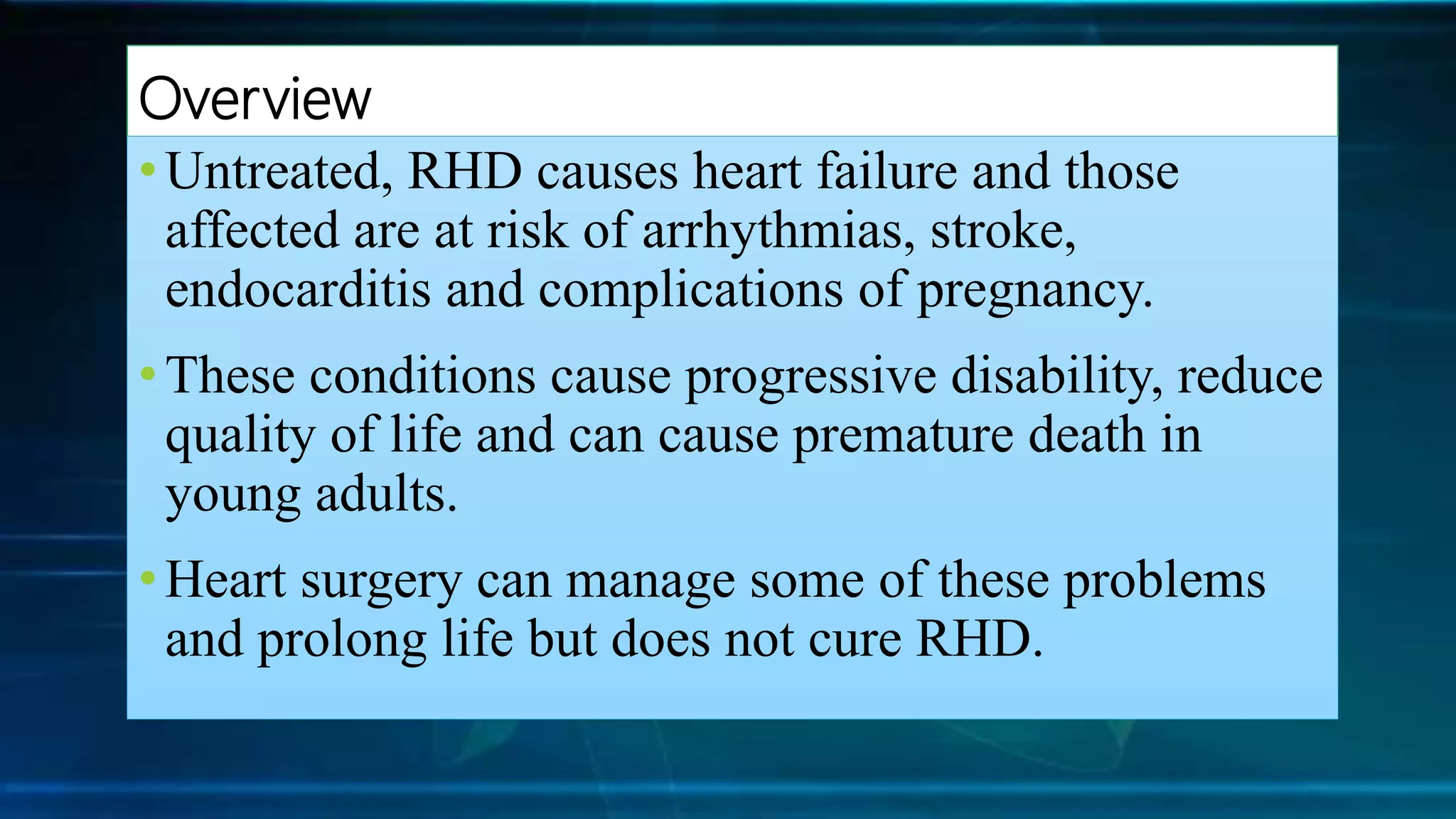 RHEUMATIC FEVER AND RHEUMATIC HEART DISEASE | PPTX