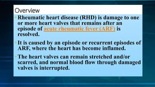 RHEUMATIC FEVER AND RHEUMATIC HEART DISEASE | PPTX