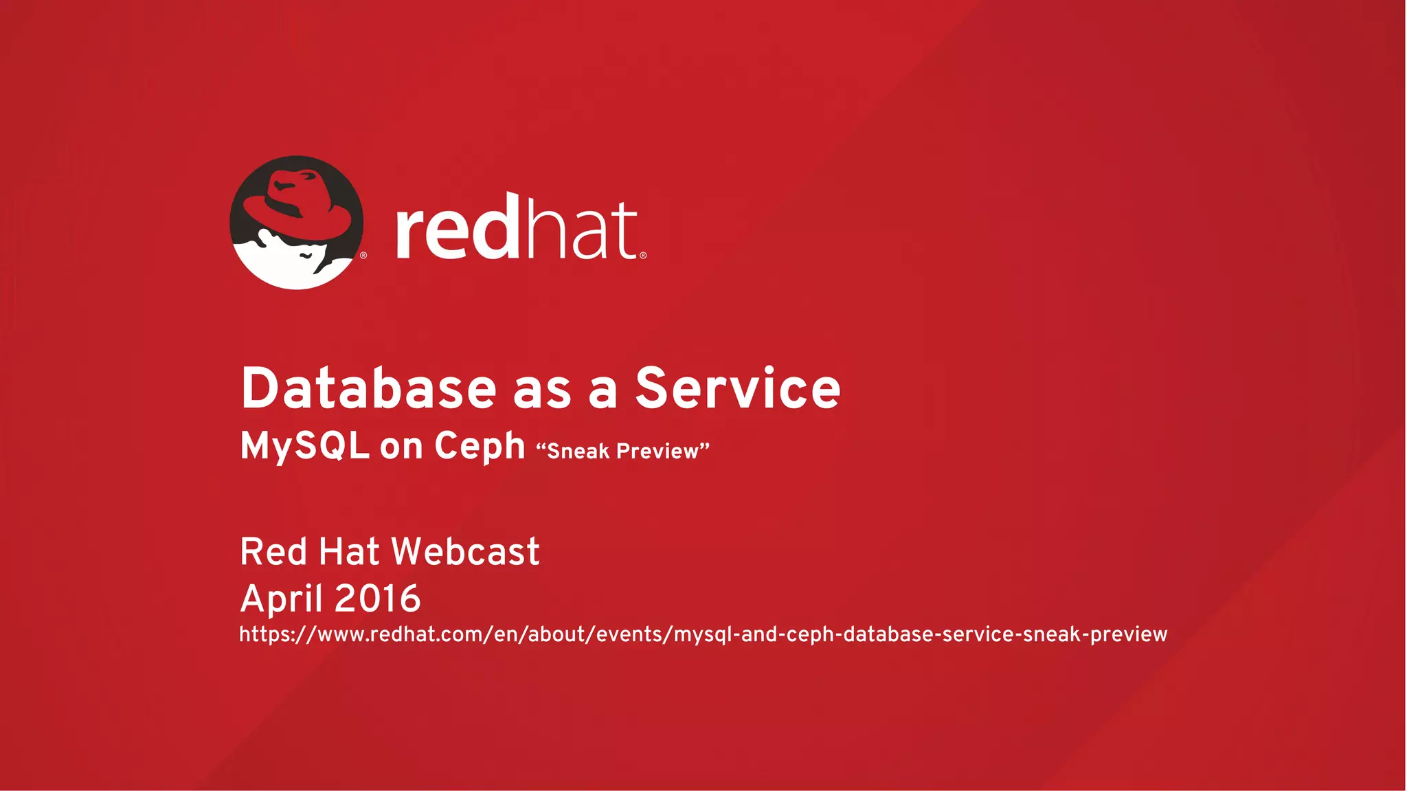 Red Hat Storage Roadmap | PPT