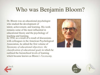 Bloom's Taxonomy | PPTX