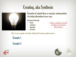 Bloom's Taxonomy Kiosk | PPTX