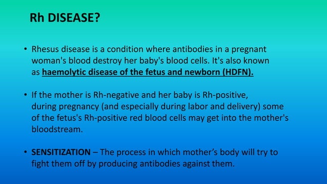 Rh incompatibility | PPT
