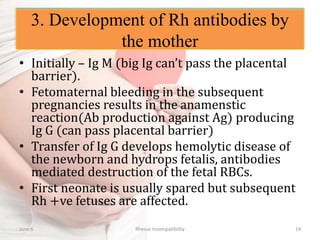 Rh Incompatibility a Gynecological disorder | PPT