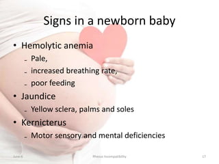 Rh Incompatibility a Gynecological disorder | PPT