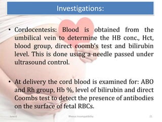 Rh Incompatibility a Gynecological disorder | PPT