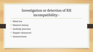 Rh Incompatibility.pptx NOTES IN OBSTETRICS AND GYNECOLOGY NURSING | PPTX