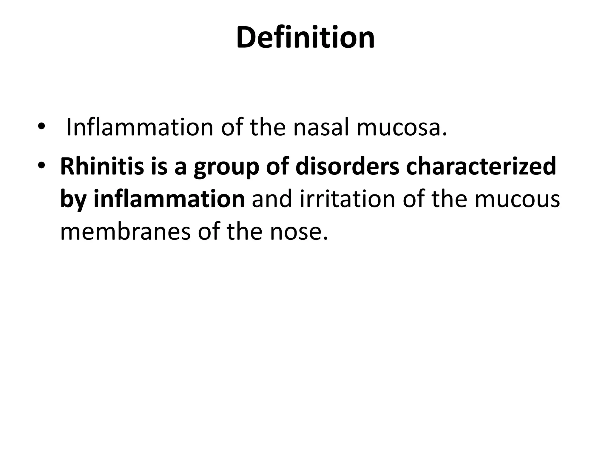 Rhinitis | PPTX